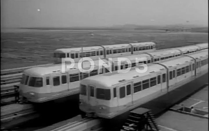 历史回放 1964年日本为迎接东京奥运会建的单轨电车