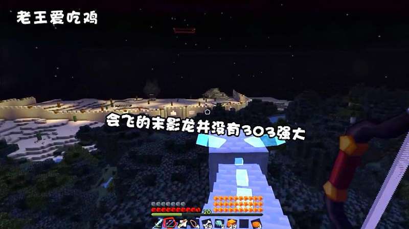 我的世界:MC里的实体303的战斗力不足以末影龙的强大!