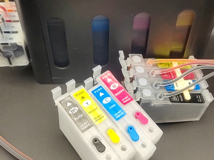 彩天下优连色爱普生打印机加墨墨盒改接连供