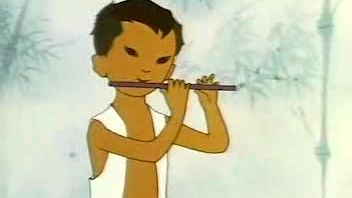 #牧笛#清新洒脱,空灵飘逸,童年记忆里的水墨动画~