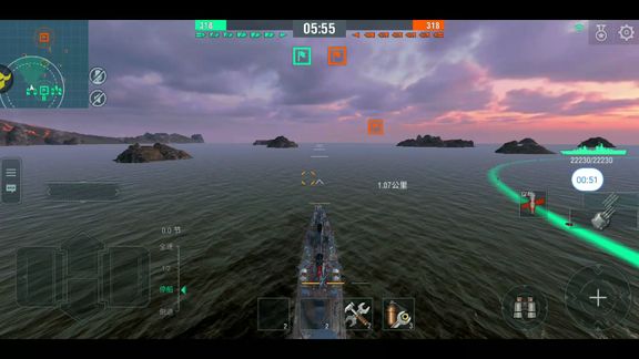 二战时期海战模拟,击沉一艘驱逐舰后直奔敌方航空母舰杀将过去