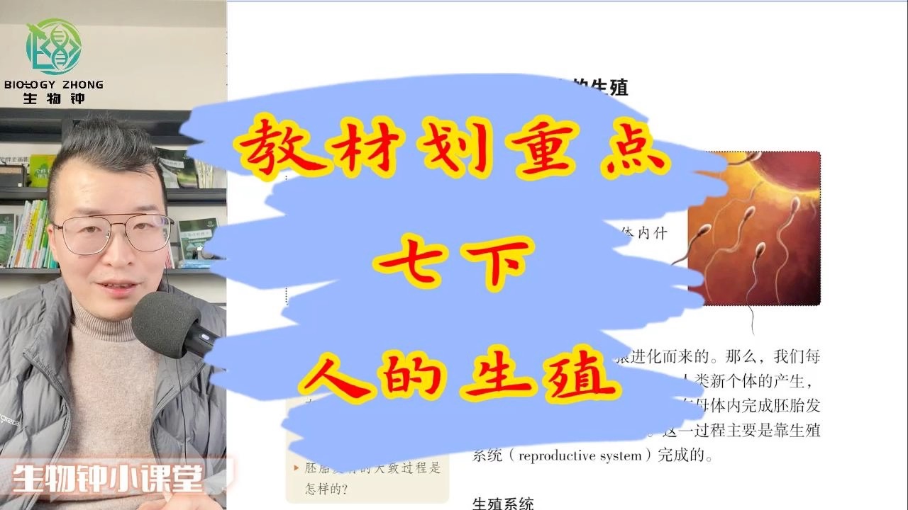 【生物钟】七下 人的生殖 【教材划重点】