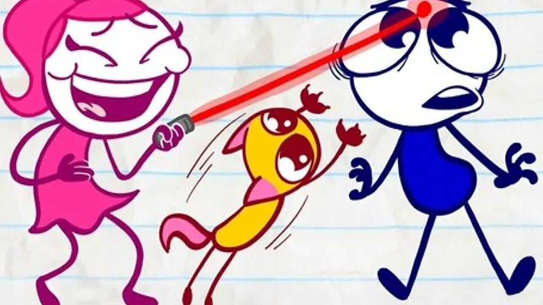 【咕咕叽叽】搞笑动画铅笔人:调皮的小猫,小铅笔人不知道什么!