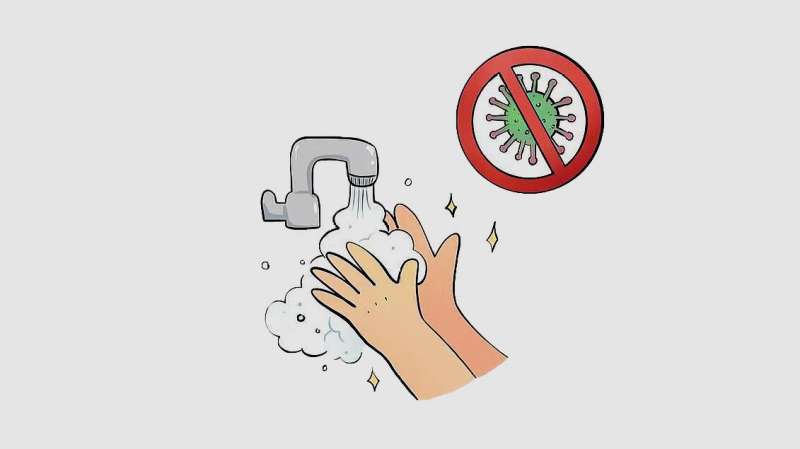 特殊时期,小朋友们要勤洗手消灭病毒细菌哦