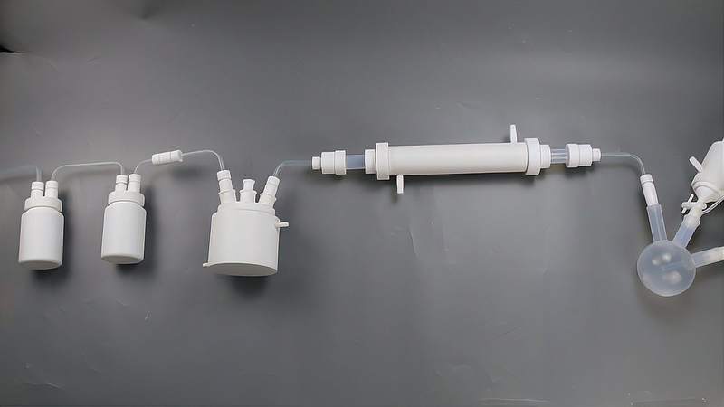 24口PFA三颈烧瓶500ml配四氟恒压滴液漏斗冷凝管带夹套烧瓶吸收瓶