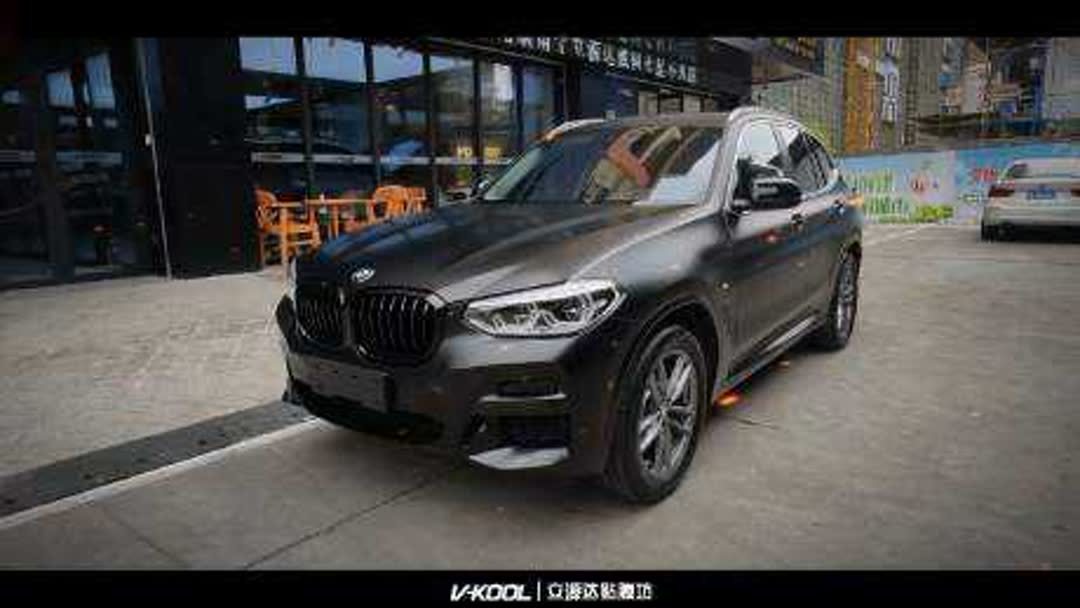 南宁汽车贴膜威固7V旗舰店车衣(漆面保护膜)案例宝马X3贴车衣