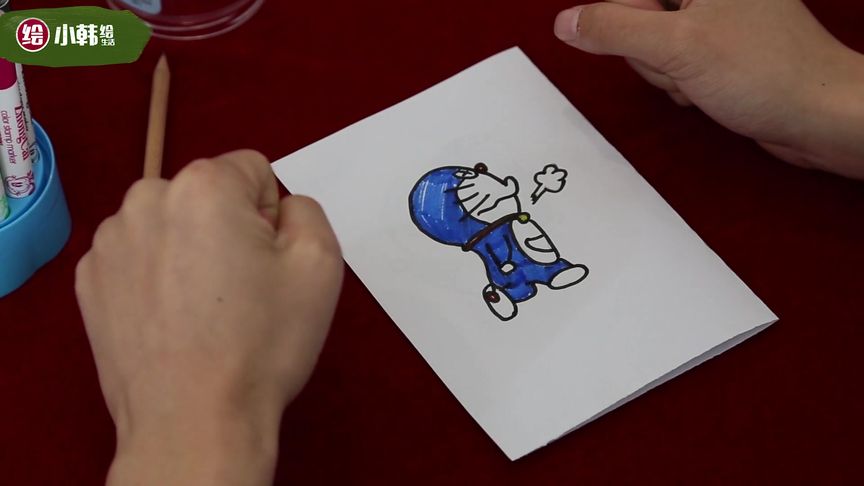 快速学简笔画,机器猫这样画最简答,一起来学