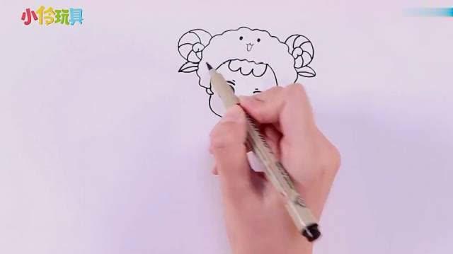 小伶玩具:十二星座简笔画之手绘白羊座娃娃,赶紧拿起笔动手吧!