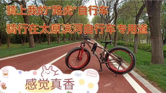 骑上我的“路虎”自行车,骑行在太原自行车专用道上,感觉太爽了