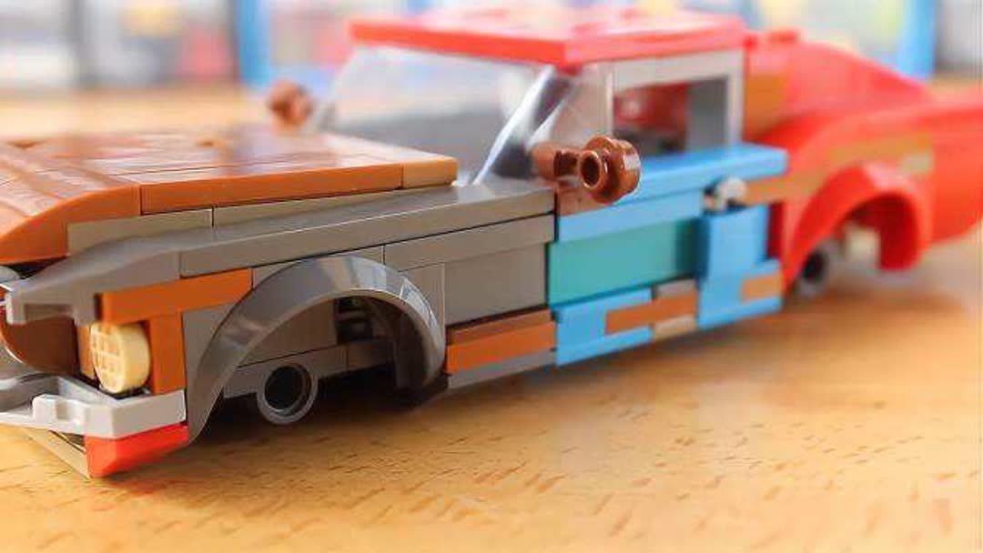 乐高小世界:乐高福特野马谷仓发现立体模型MOC