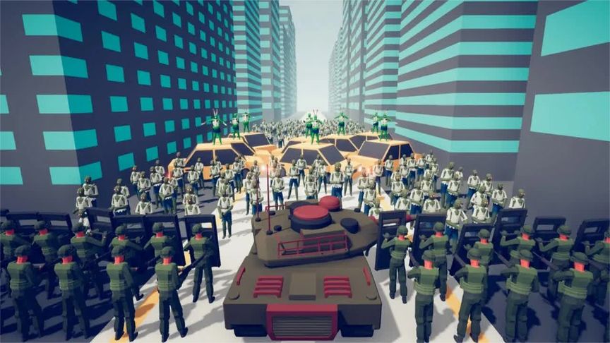 全面战争模拟器:僵尸大军进攻城市,拥有超多武器的人类能守住吗