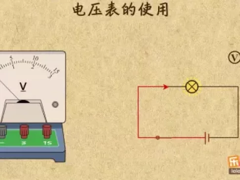 初中物理九年级 电压表的使用