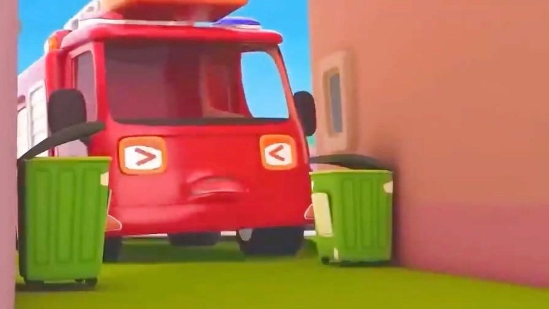 宝宝巴士动画片:幼怪兽卡车,怪兽消防车,怪兽拖车,怪兽救护车