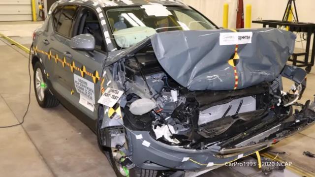 沃尔沃XC40做一个正面碰撞测试,看完买不买自己拿主意