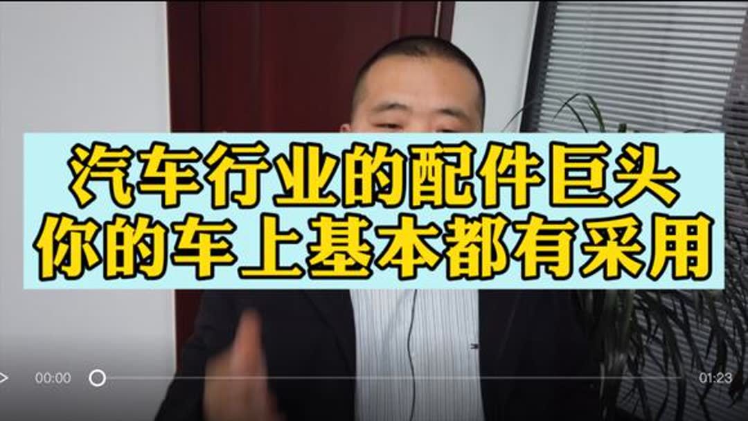 那些汽车行业的配件巨头,你的车上基本都有采用!