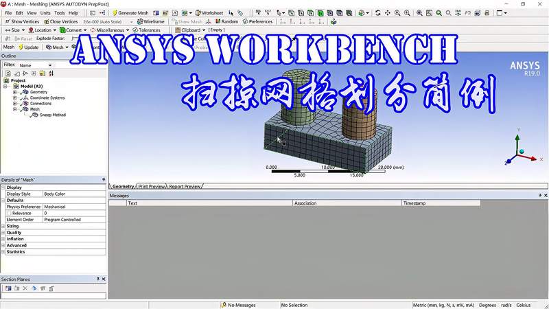 Ansys WB 扫略网格划分