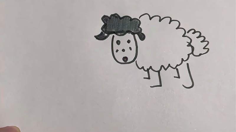 安安给大家带来小绵羊的画法