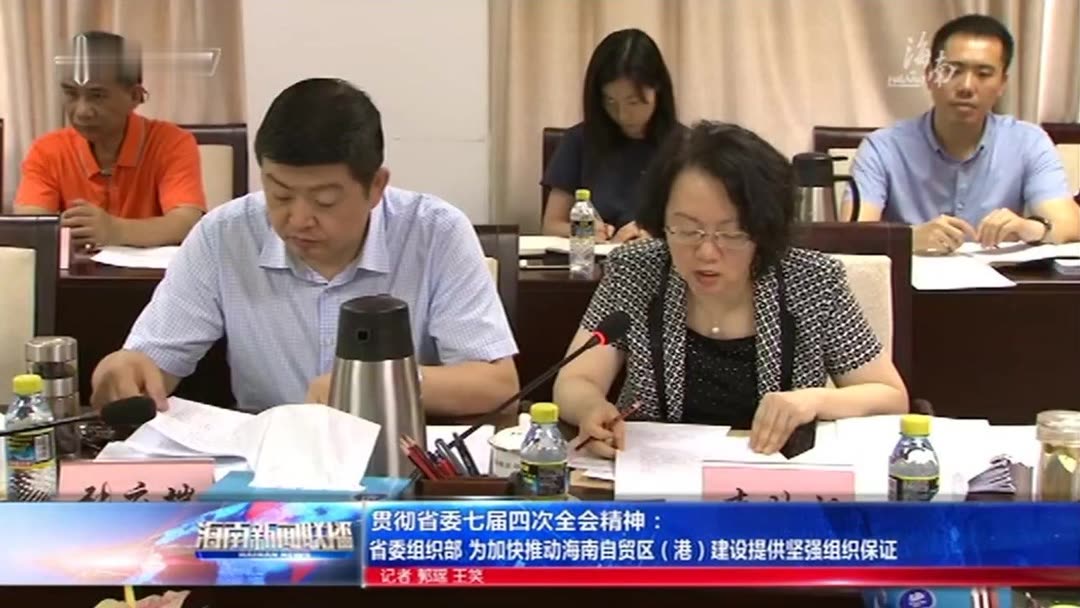 [海南新闻联播] 贯彻省委七届四次全会精神:省委组织部 为加快推动...