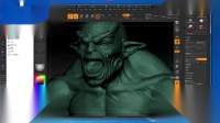 zbrush次世代怪物人物低面数模型拓扑06天威老师公开课视频