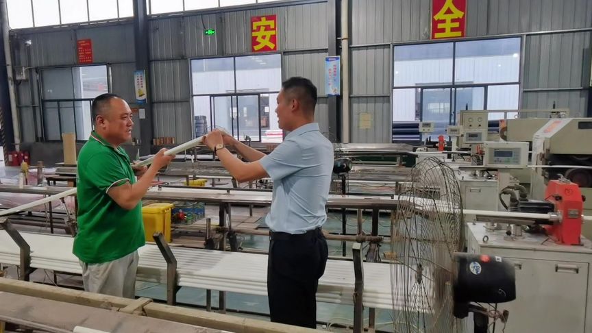 康雨冷热水PP-R/PE-RT地暖管道车间日产80吨#PPR管 #ppr热水管