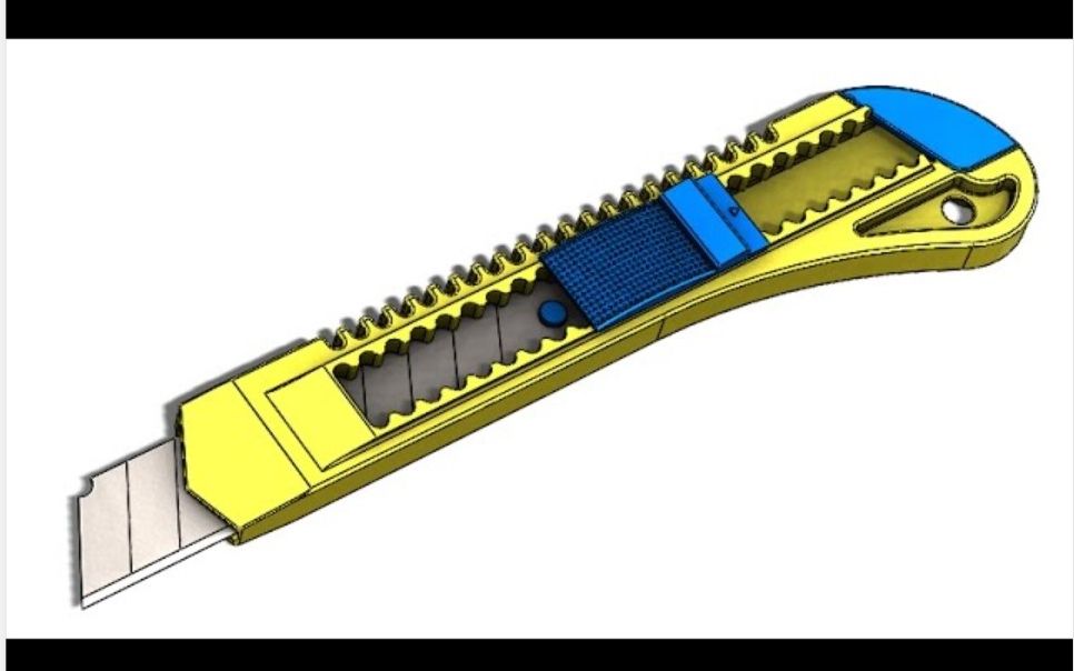 SolidWorks美工刀建模