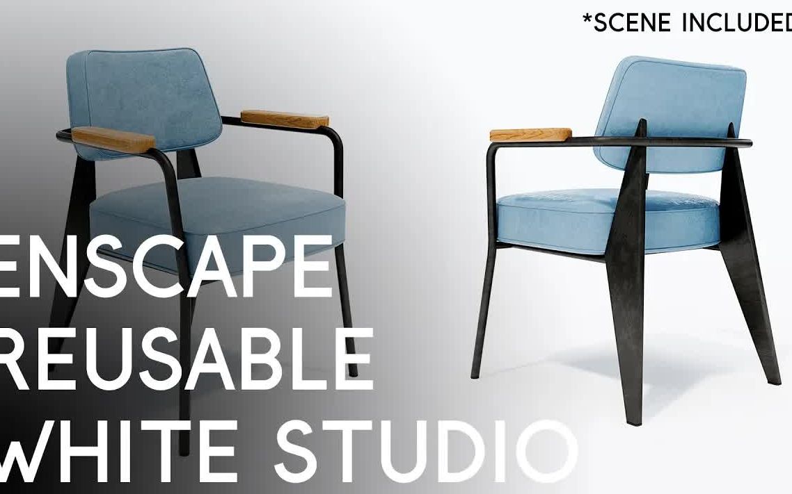 【搬运】Enscape-reusable white studio | 可重复使用的白色渲染场景 | ...