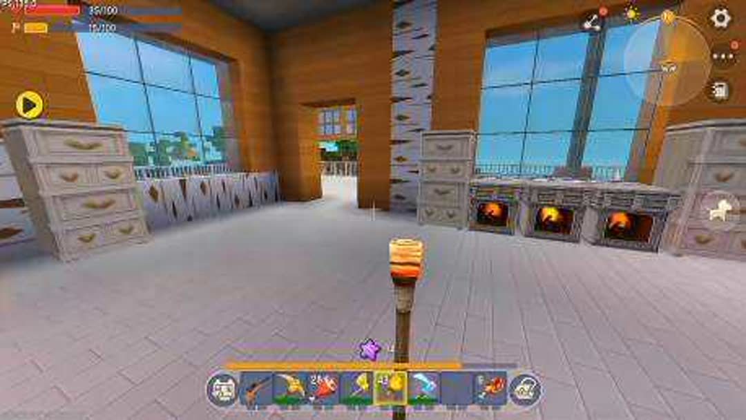 迷你世界恐龙时代:侏罗纪超难生存26,松树林寻找灰沙做子弹!