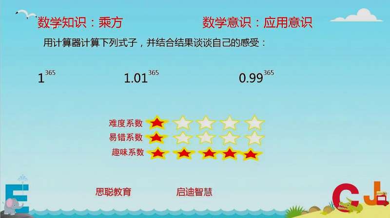 数学趣题:时间告诉你,人之间的差距是如何拉开的,计算1.01^365