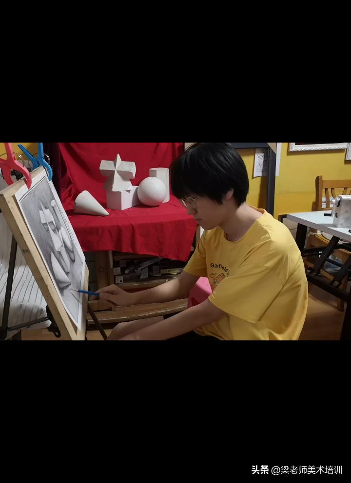 写生素描石膏几何体