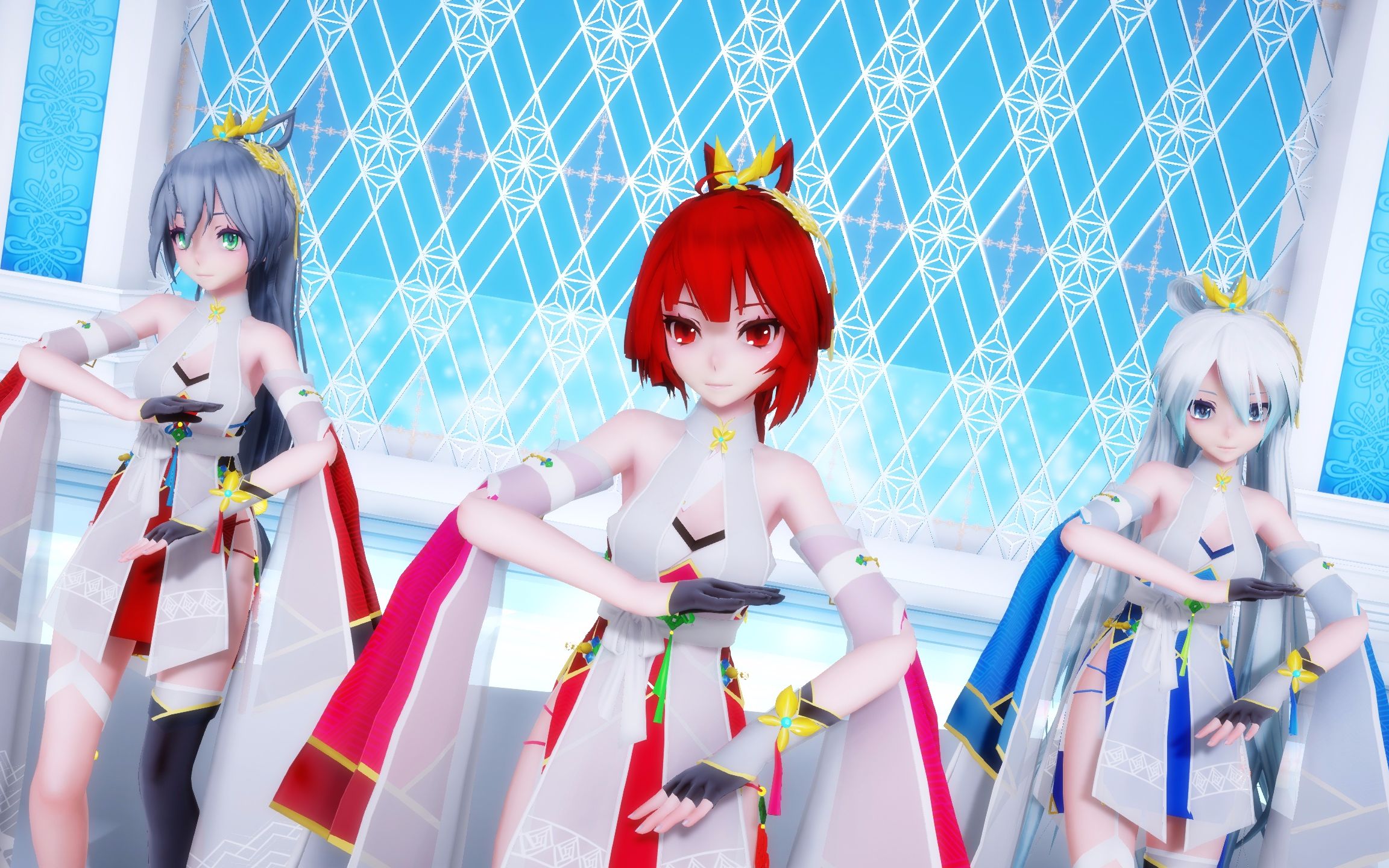 [MMD]神谕法则(东方栀子、洛天依、言和)横屏和竖屏