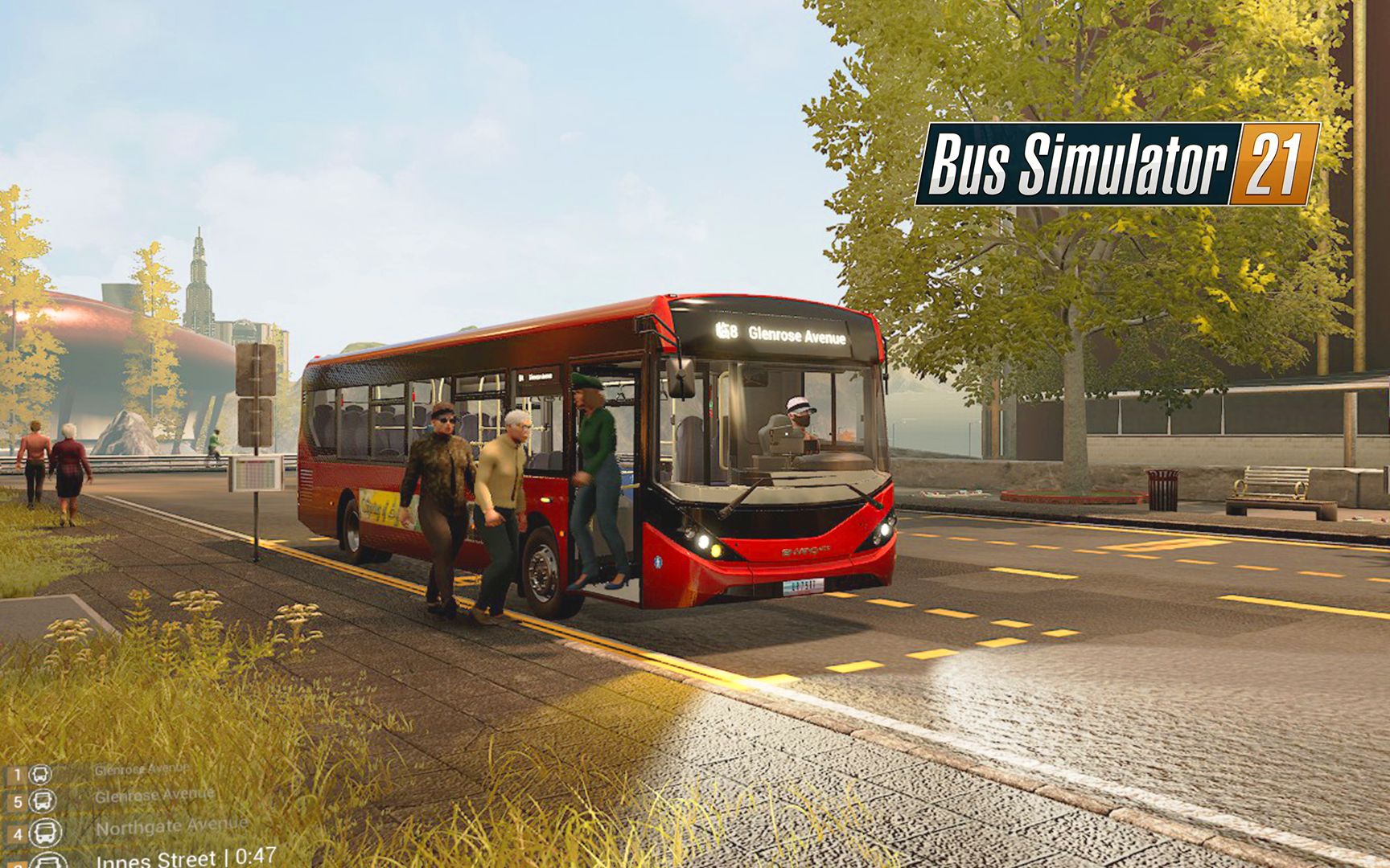 【巴士模拟21】#12 开通临时线 | 司机在线表演浮空术