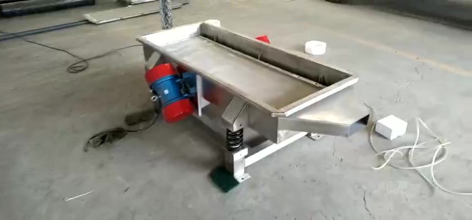 小型为客户现场量身制作的直线振动筛