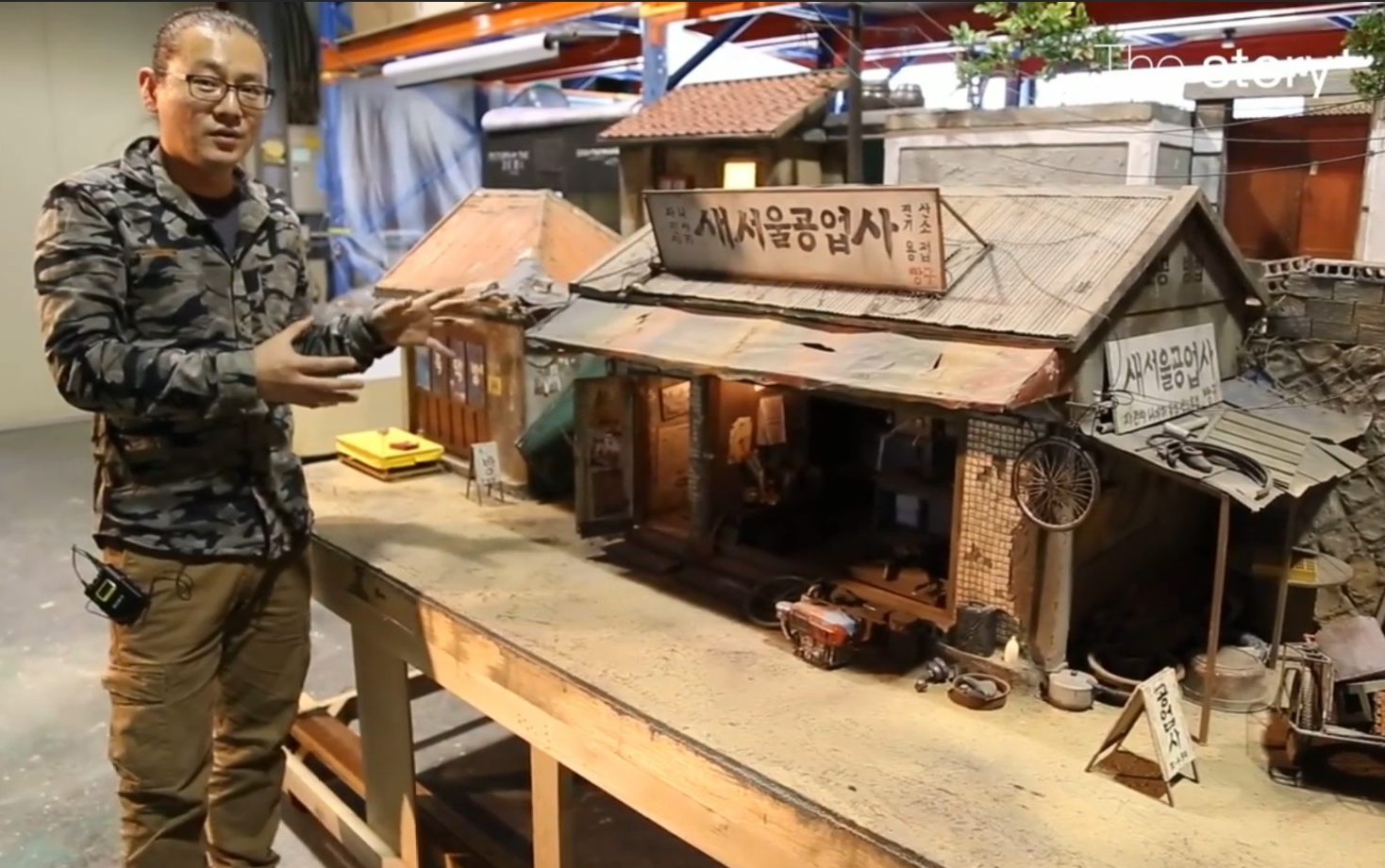 【微缩场景模型制作教程】再现80年代首尔街头!微型艺术家柳承浩