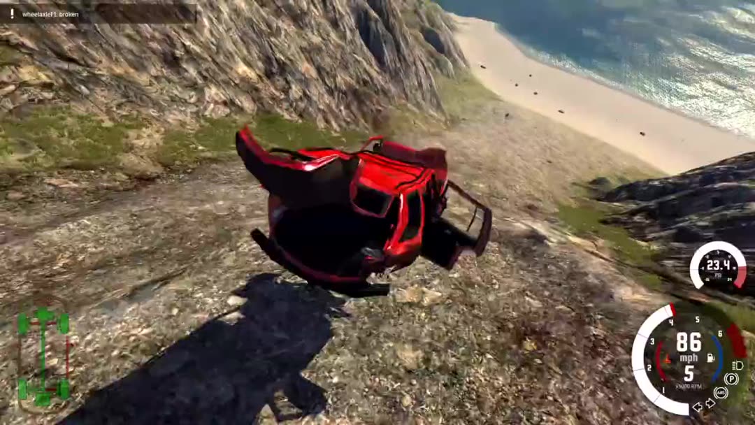 「虎墨」BeamNGdrive车祸模拟器 五(翻滚的汽车)下