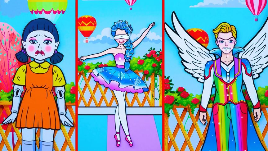 定格动画:王子到人间历练,遇双目失明的小女孩,鼓励她重拾梦想