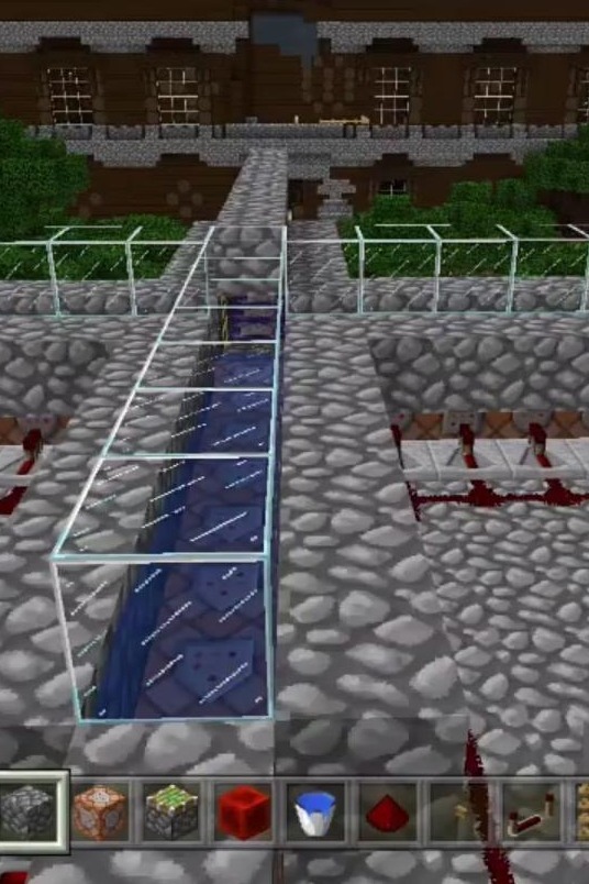 我的世界:指令红石轨道炮vs森林府邸