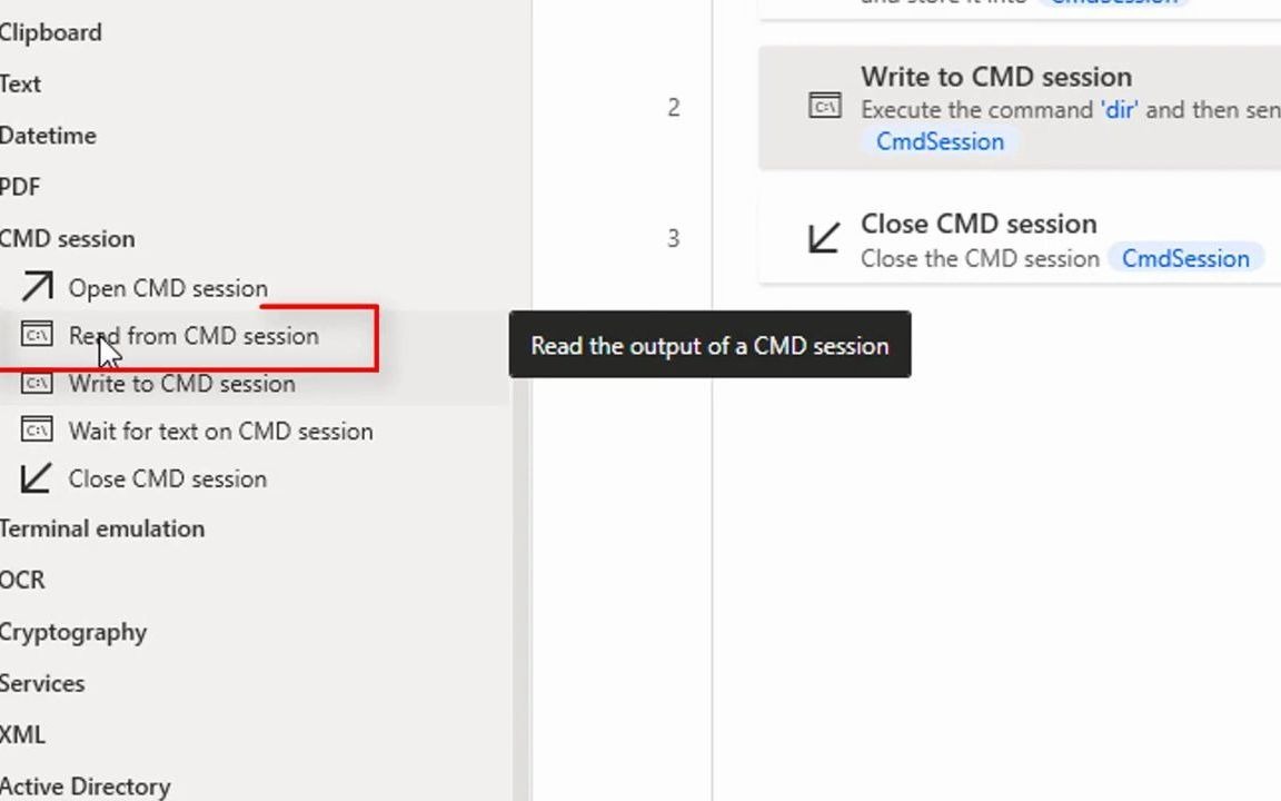...Power Automate Desktop _ 125 __ Working with _Read from CMD ...