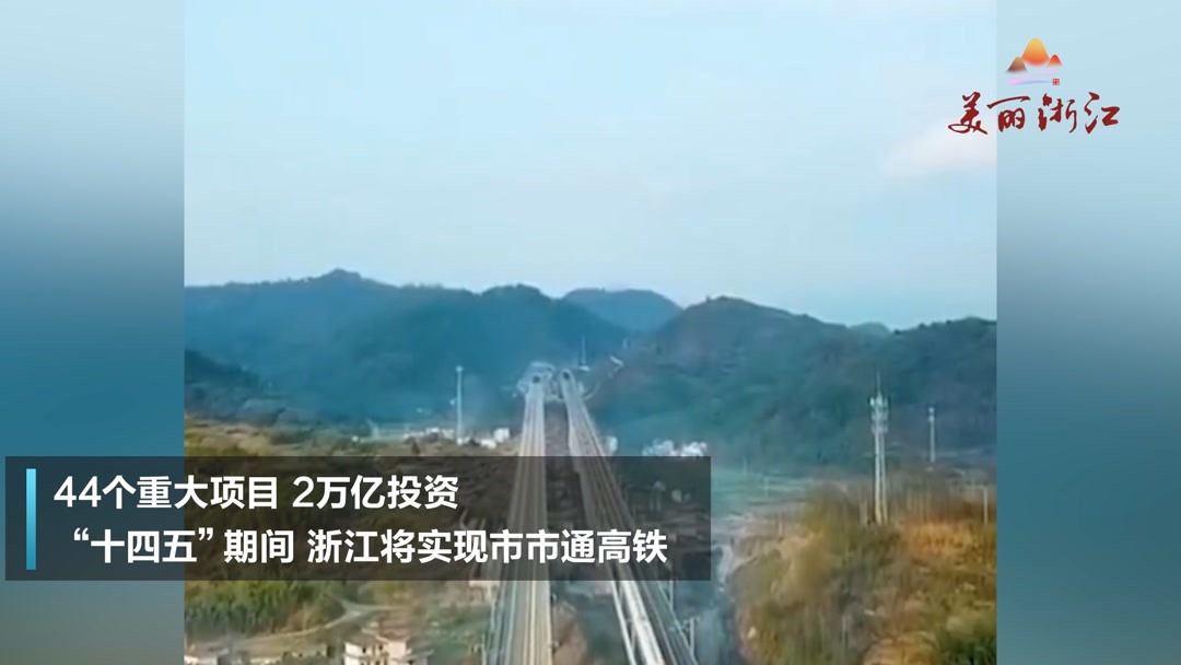 44个重大项目2万亿投资,“十四五”期间浙江将实现市市通高铁
