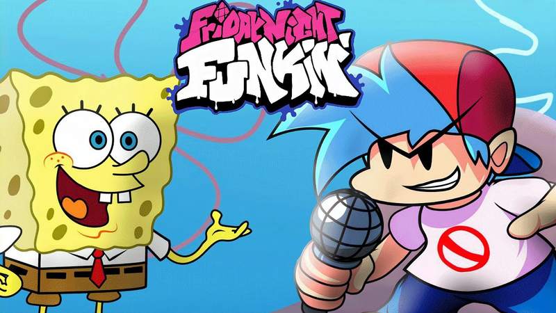 周五夜放克游戏 男友BF海底迎接新挑战海绵宝宝模组