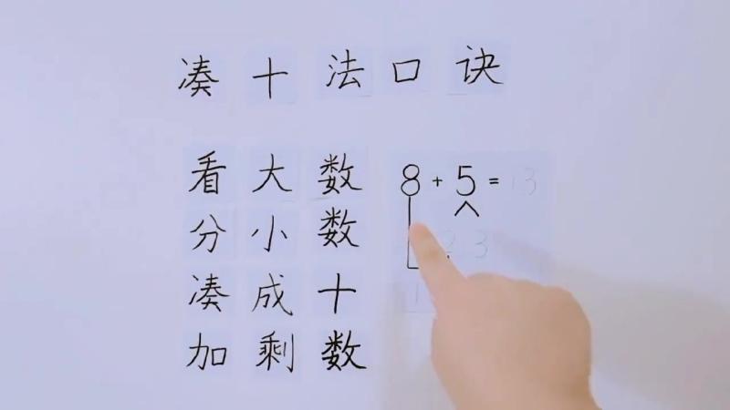 凑十法口诀·幼小衔接·小学一年级·数字·学习经验分享