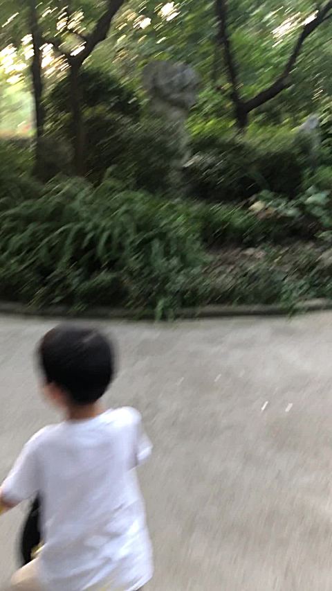 【一边骑平衡车,一边让爸爸跟着一起边故事】六六成长日记:傍晚,骑...