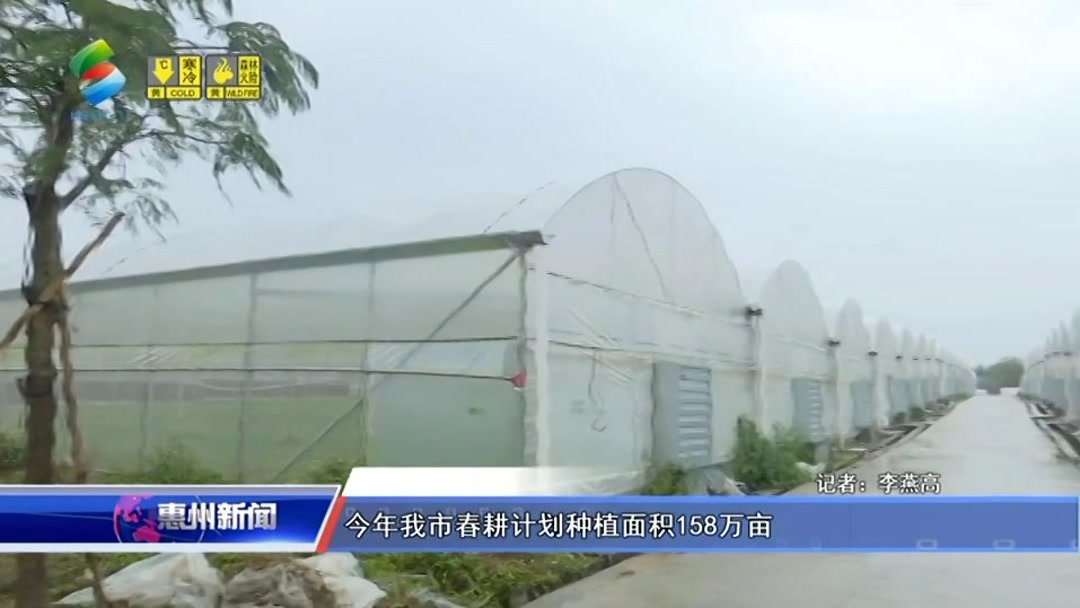 今年我市春耕计划种植面积158万亩