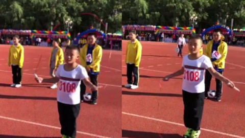 目瞪口呆!小学生跳绳甩出幻影 计数小哥哥一脸懵