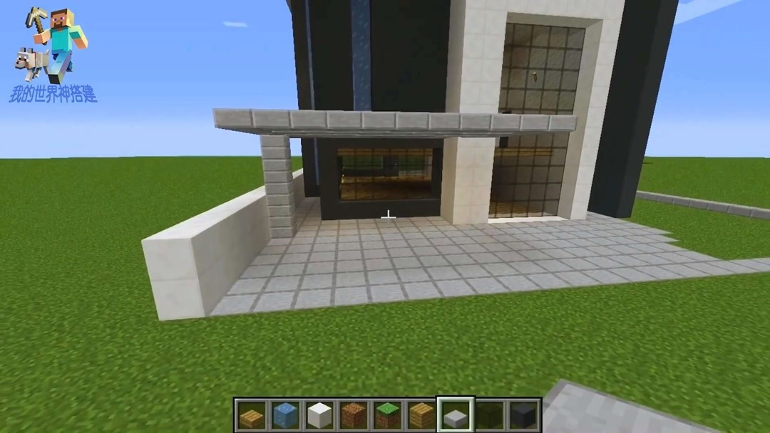我的世界神搭建:高大上的海景别墅搭建教程,简单易学!