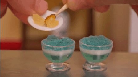 超迷你小果冻! 太可爱了吧, 果然还是城里人会玩