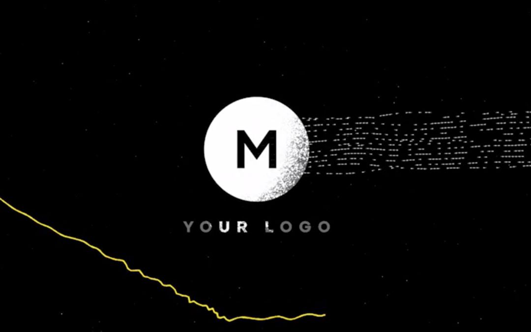 PR模板-故障涂鸦徽标显示