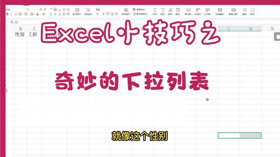 Excel小技巧之奇妙的下拉列表