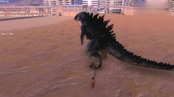 史诗战争模拟器:耶稣单挑哥斯拉,哥斯拉连还手的机会都没有