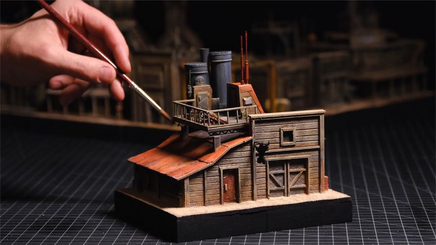 【佳作欣赏】科幻西部系列建筑模型制作