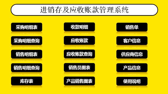 Excel进销存及应收账款管理系统,自动销售单,销售分析